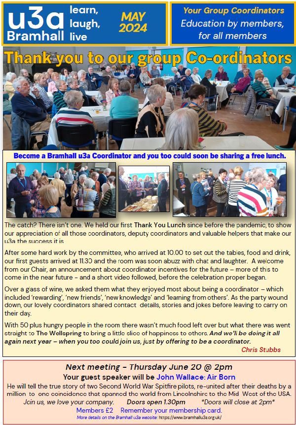 Newsletters | Bramhall u3a